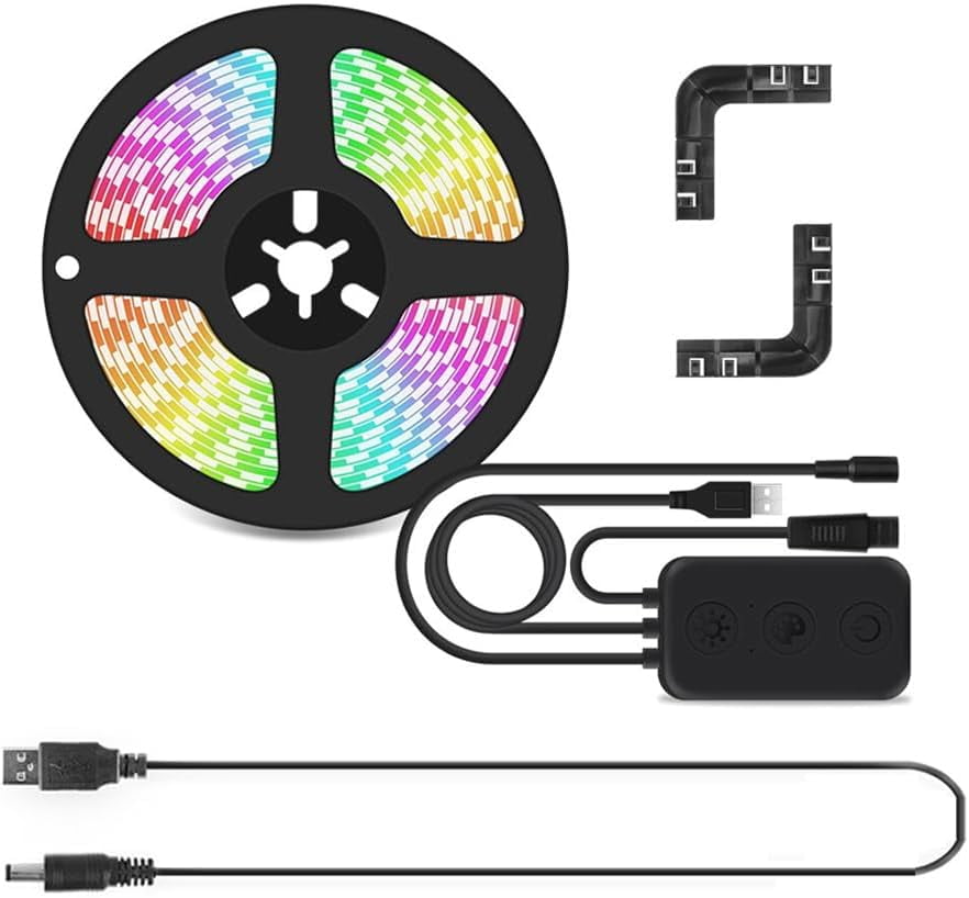 LED Backlight for PC Monitor, 59-inch LED Strip Lights for 21-30 Inch ...