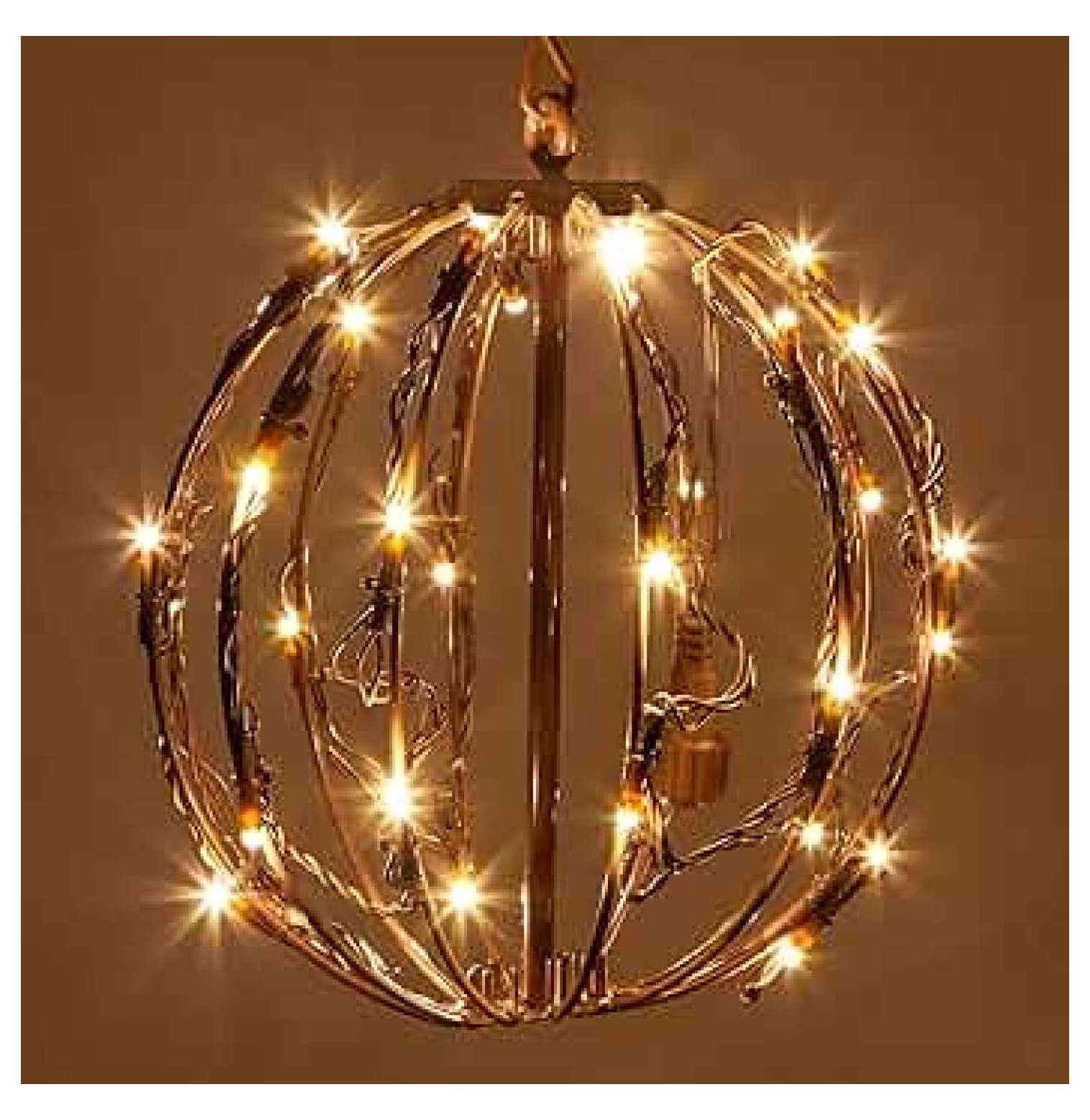 LED Ball - Indoor/Outdoor Christmas Spheres, Fold Flat Metal Frame (8 ...