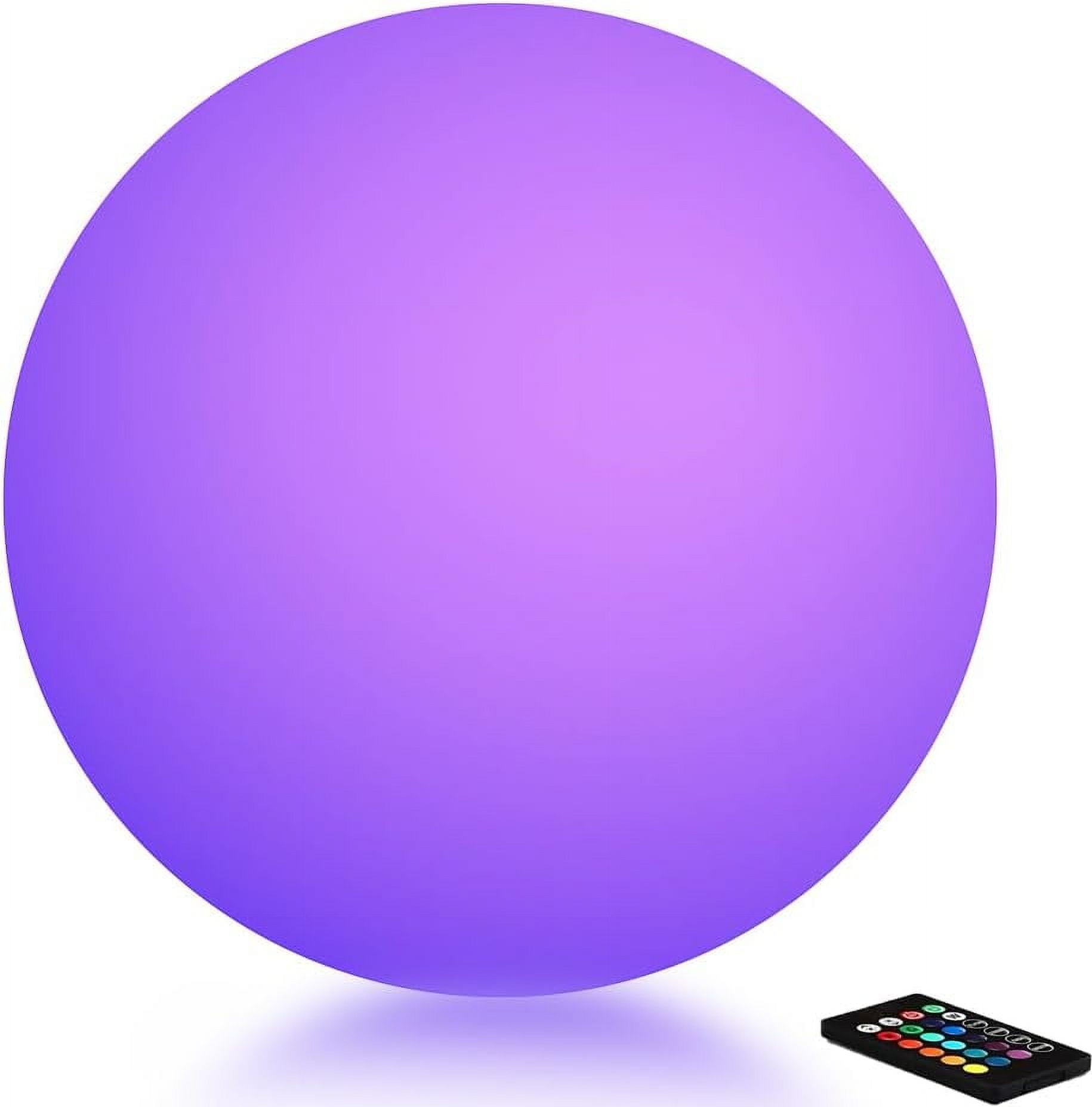 LED Ball Light, 6-inch Glowing Orb Light, Rechargeable Globe Lamp ...