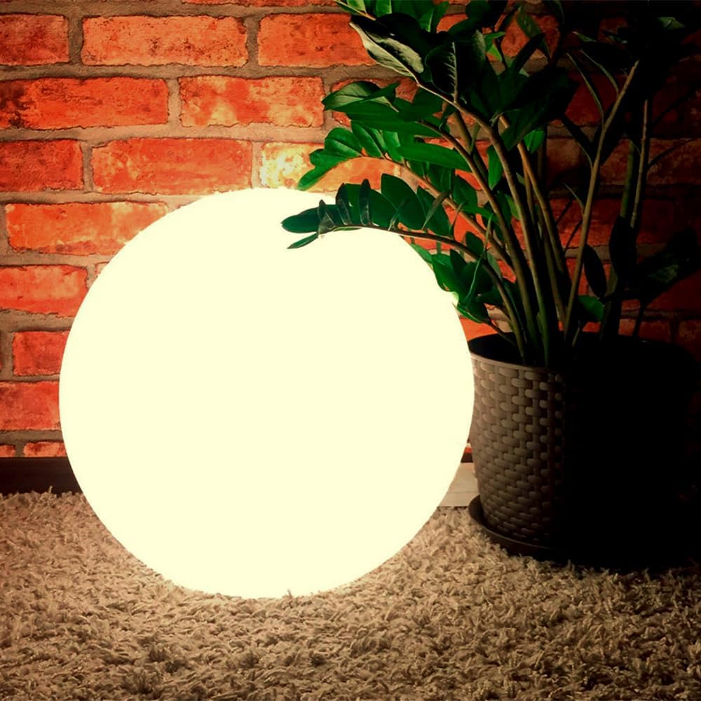 LED Ball Light, 6-inch Glowing Orb Light, Rechargeable Globe Lamp ...