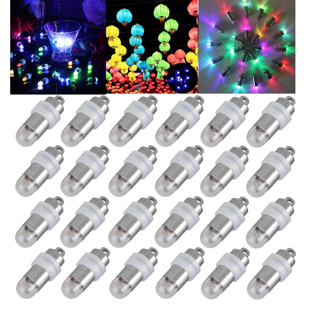 LED Balloon Lights, Mini Paper Lanterns Battery Operated Bulbs ...