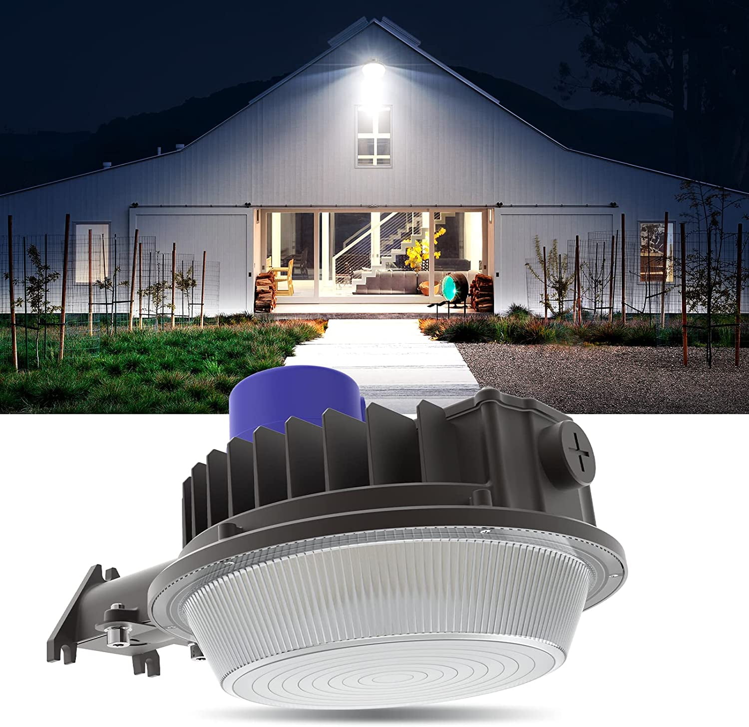 LED Barn Light, 120W Dusk to Dawn Outdoor Lighting with 18000LM 5700K ...