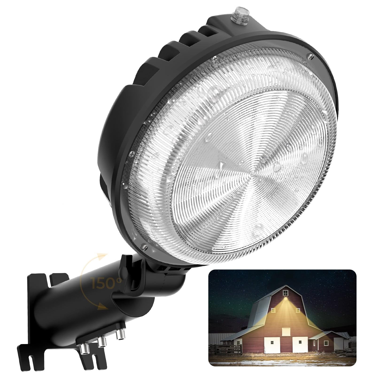 LED Barn Light, 150W 20000LM Dusk to Dawn Yard Area Barn Lights, 6500K ...