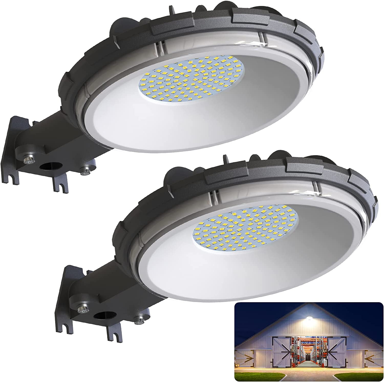 LED Barn Light, Dusk to Dawn Outdoor Lighting with 80W 10000LM 5000K ...
