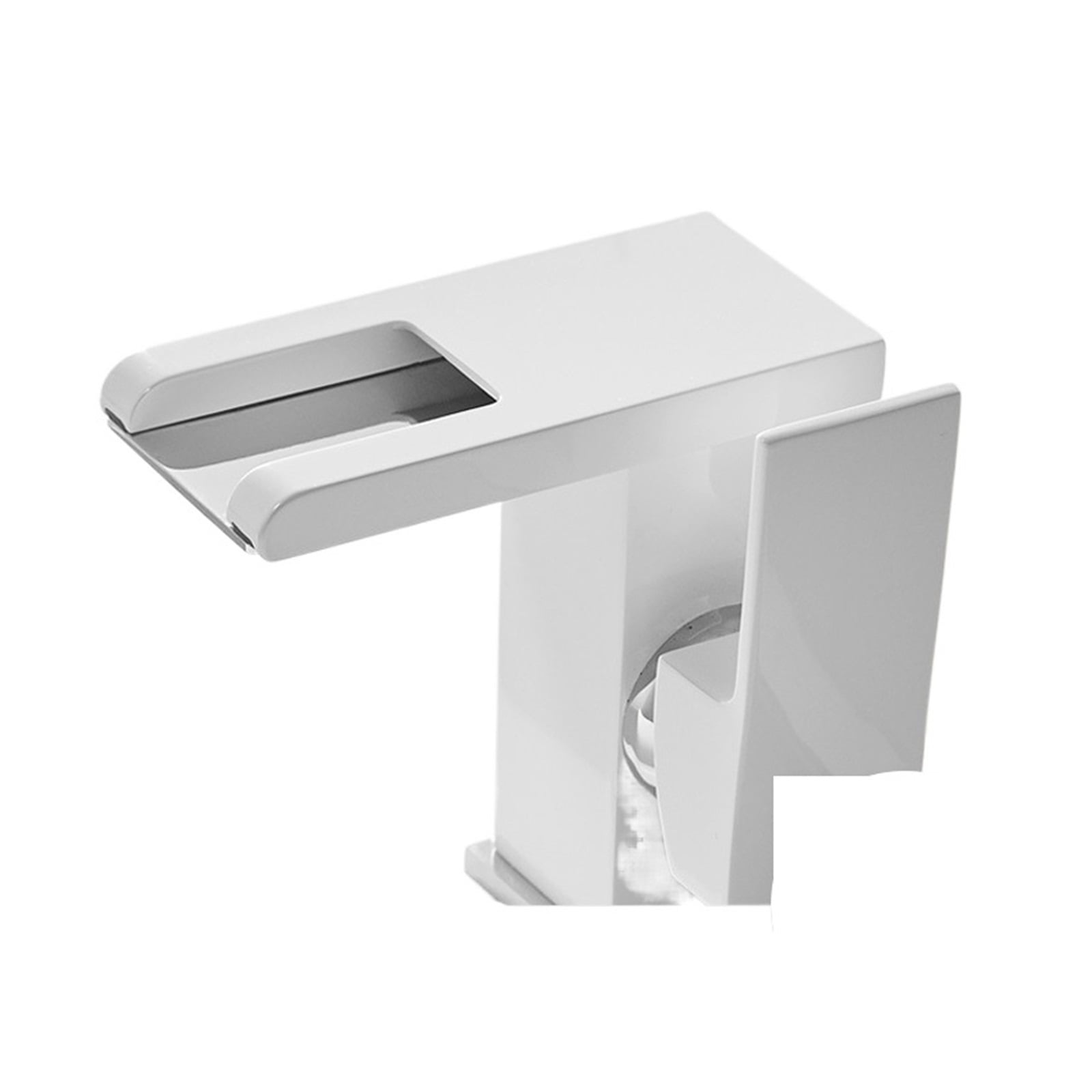 LED Bathroom Faucet Waterfall Black/Chrome/Gold Modern Single Handle, 1 ...