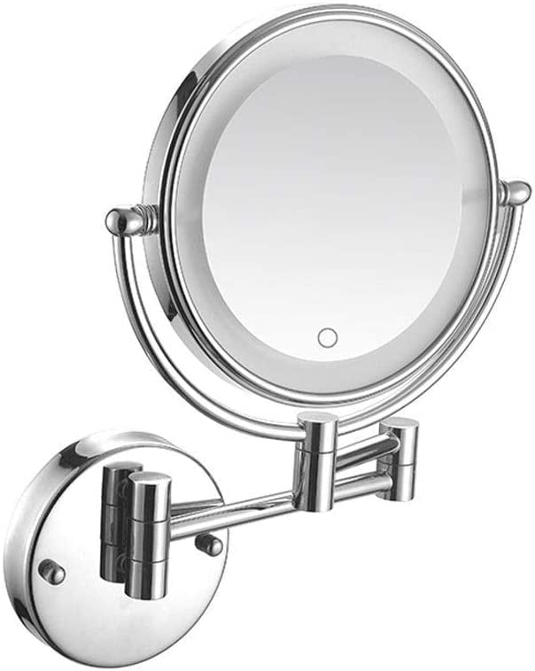 LED Bathroom Mirror Lighted Makeup Mirror Wall Mounted Mirror Touch ...
