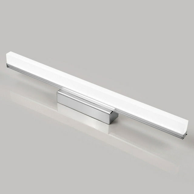 LED Bathroom Vanity Lighting Fixtures Stainless Steel Silver Bathroom ...