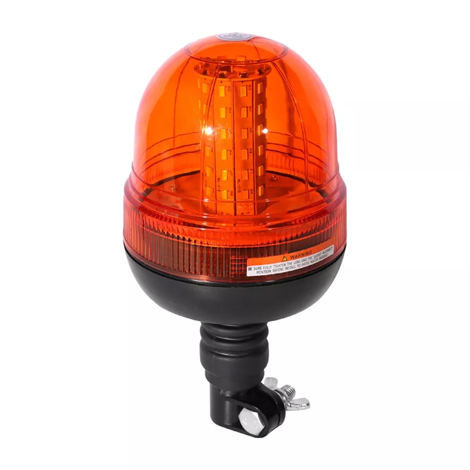 LED Beacon Warning Flashing Rotating Amber Flexible DIN Pole Tractor ...