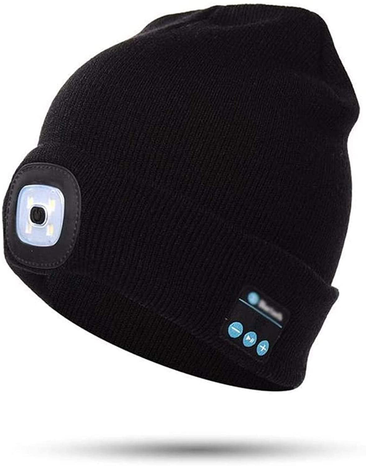 LED Beanie Bluetooth Hat Built-in Stereo Speakers & Mic Hands-Free Hat ...