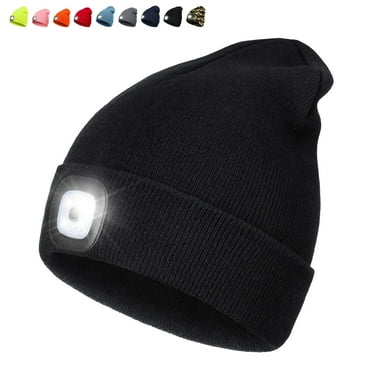 CENSGO Beanie with Light, Unisex USB Rechargeable LED Beanie, Lighted ...