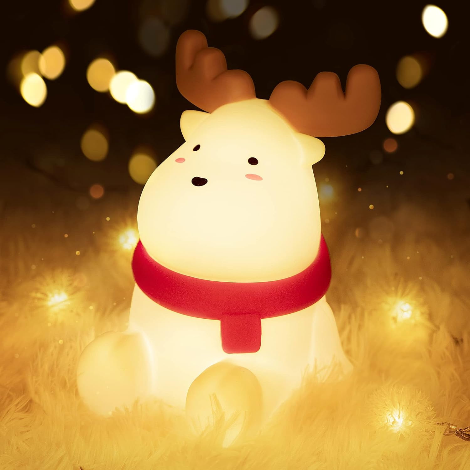 LED Benson Night Light, Cute Duck Animal Silicone Nursery Night Light ...