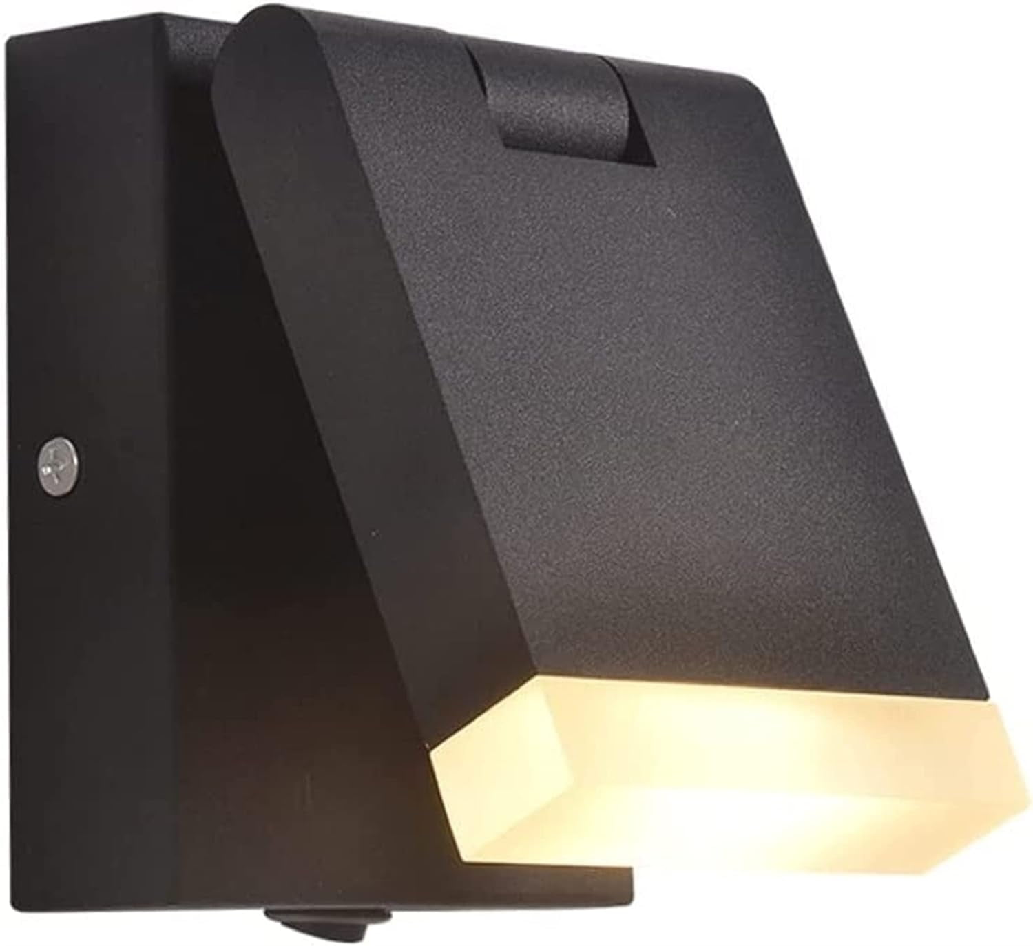 LED Black Wall Sconce, Indoor Hardwired Modern Wall Light, Rotatable ...
