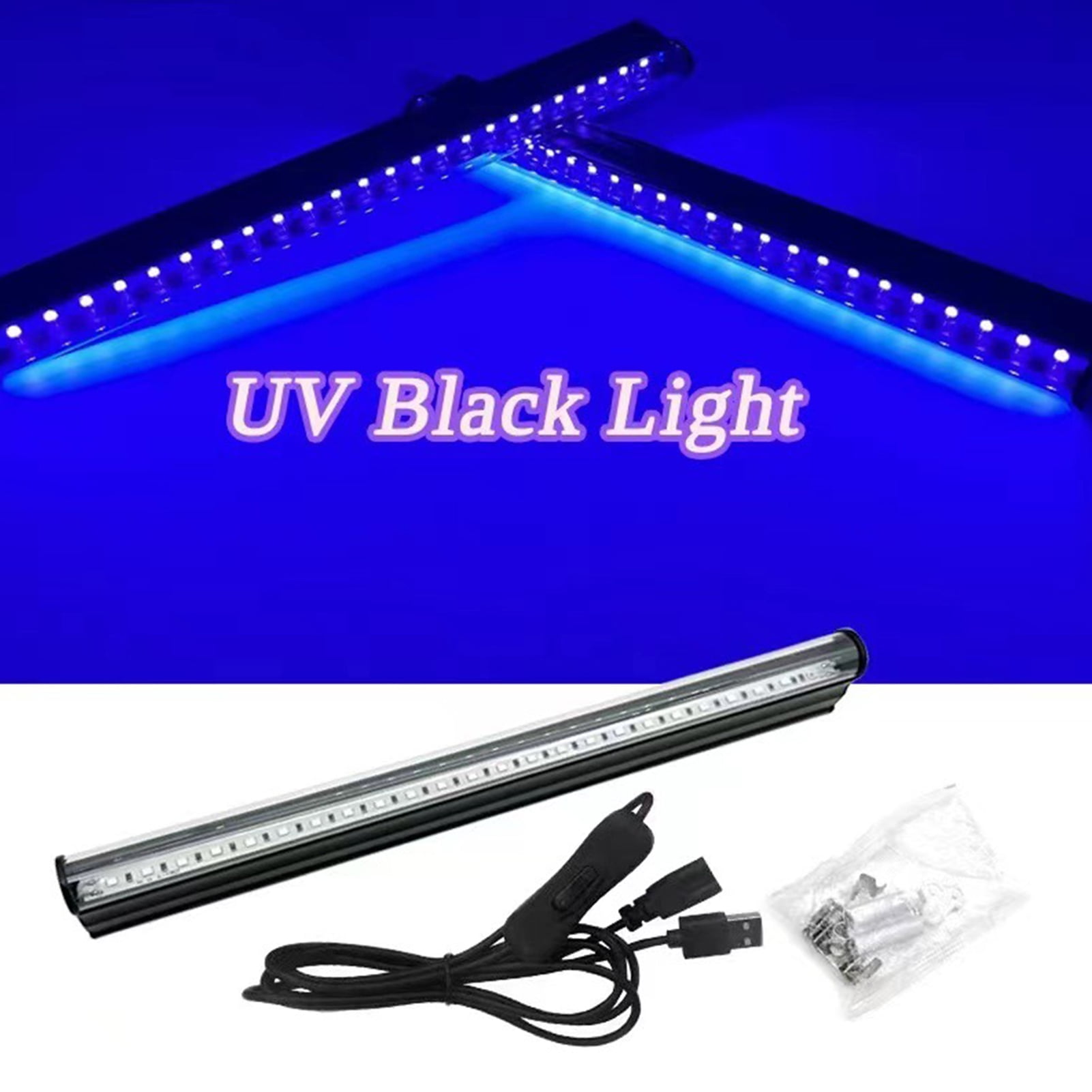 LED Blacklight Bar Blacklight 2 Packs LED UV Blacklight UV Lamp Bar ...