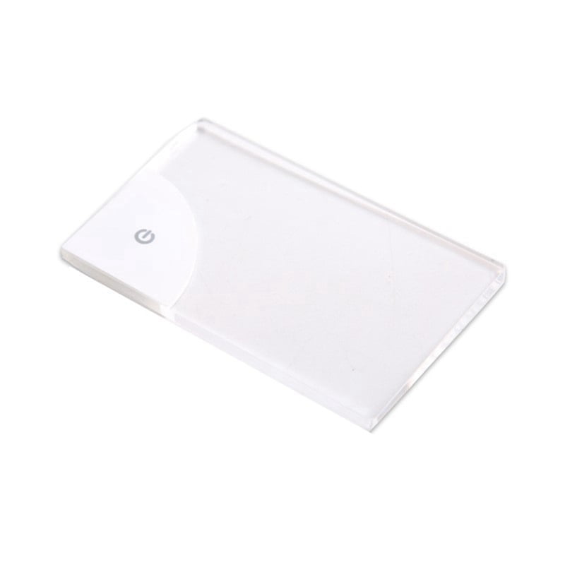 LED Blank Acrylic Glowing Business Card Light Transparent Name Tag ...