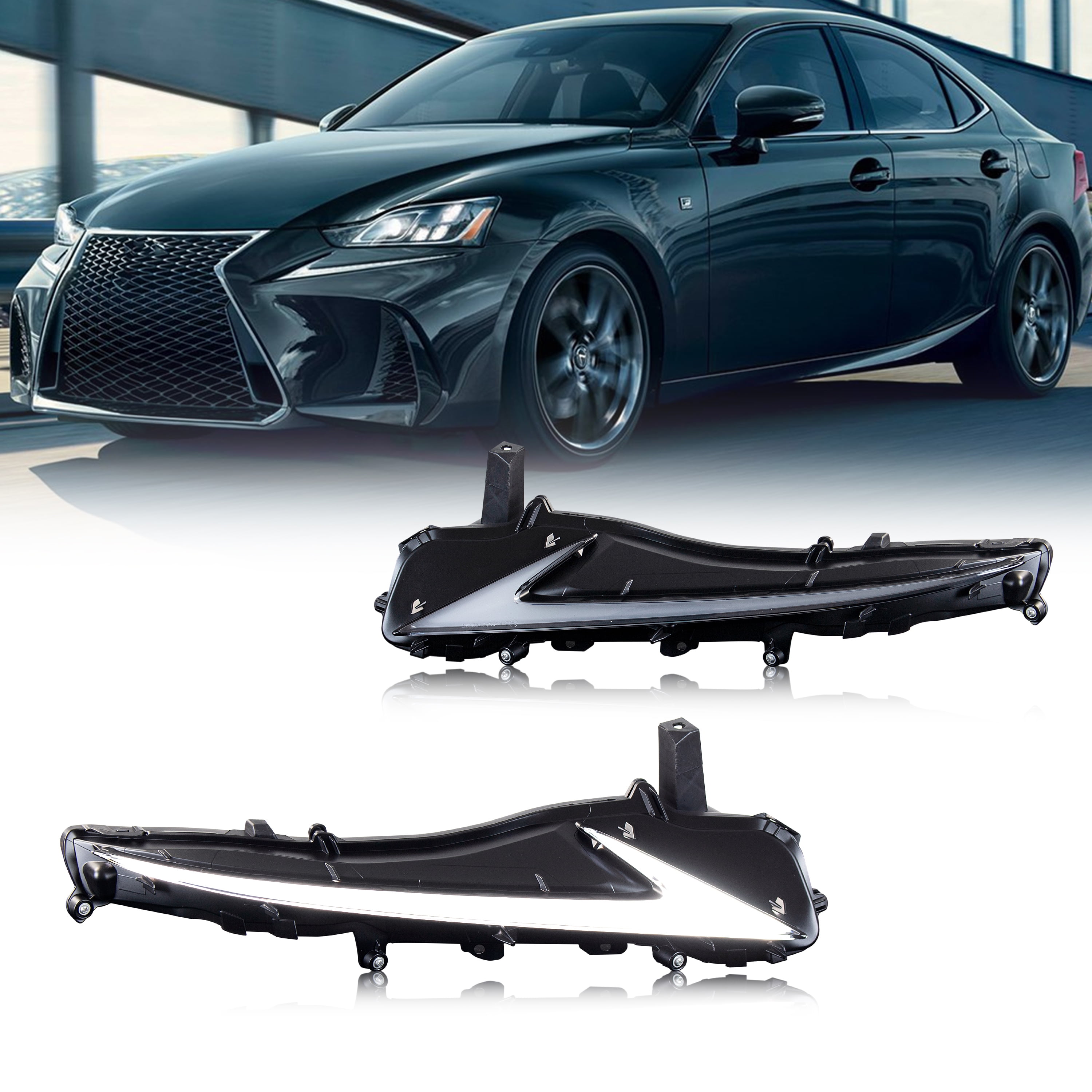 LED Blue Daytime Running Light Compatible with 2016 2017 2018 2019 2020 ...