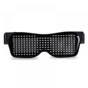 LED Luminous Glasses, Light-Up Eyewear, Futuristic Sci-Fi Glasses for ...