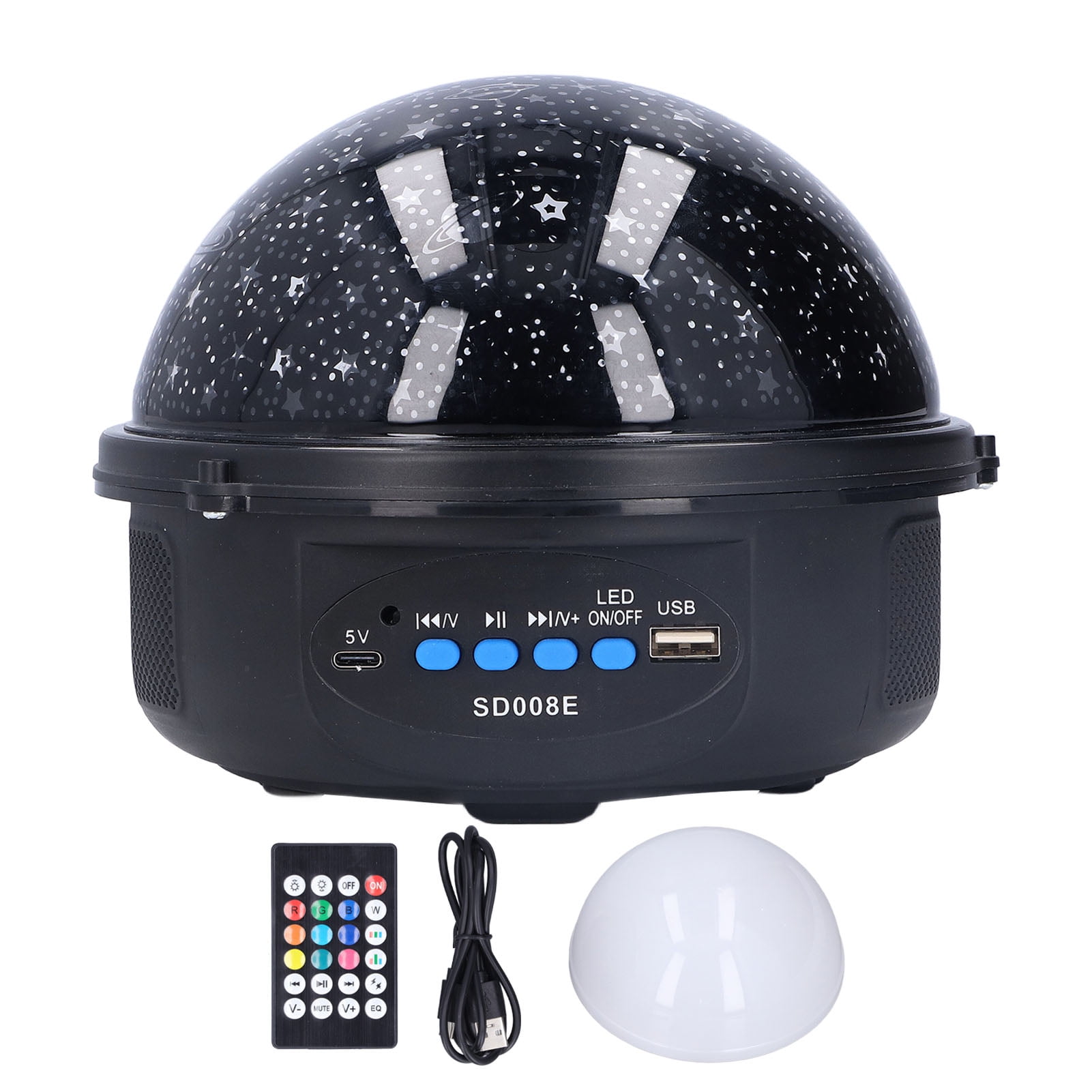 LED Bluetooth Star Light with Speaker USB RGB Music Remote Projection ...