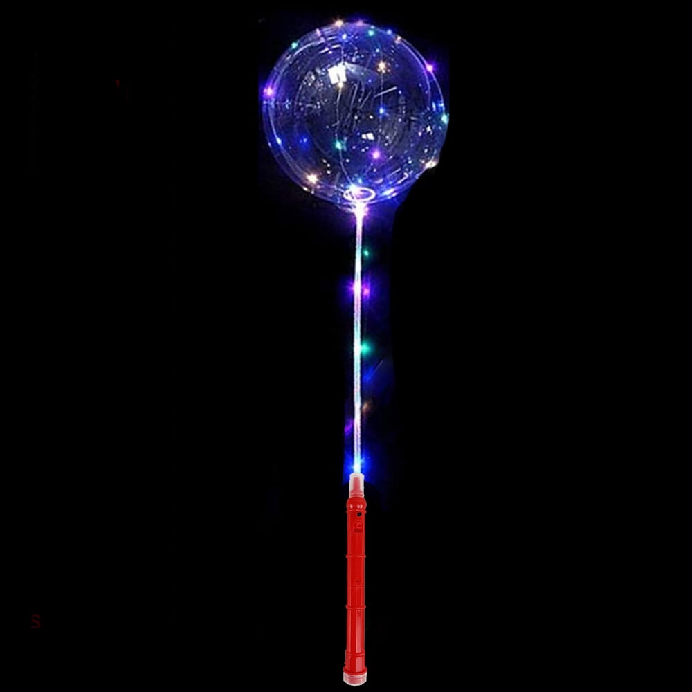LED BoBo Balloon Kit 3 Levels Flashing Handle Bubble Balloon And Stick ...