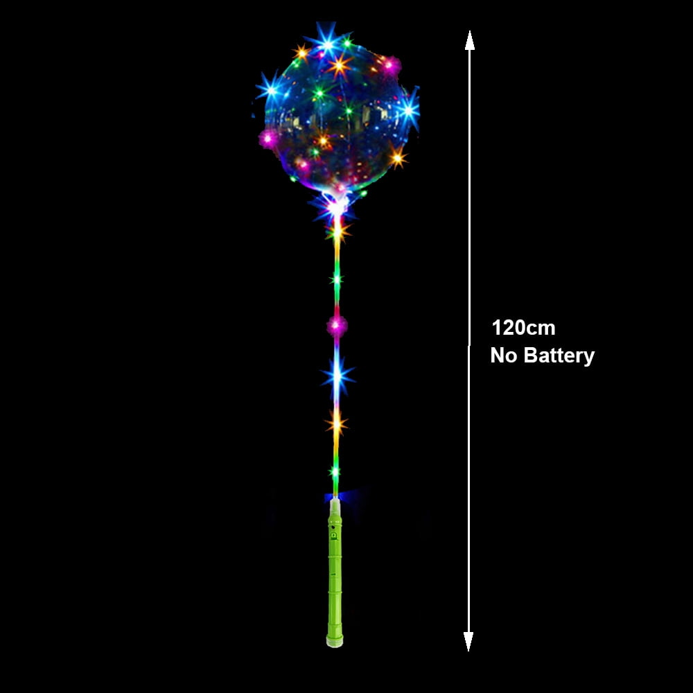 LED BoBo Balloon Kit 3 Levels Flashing Handle Bubble Balloon And Stick ...