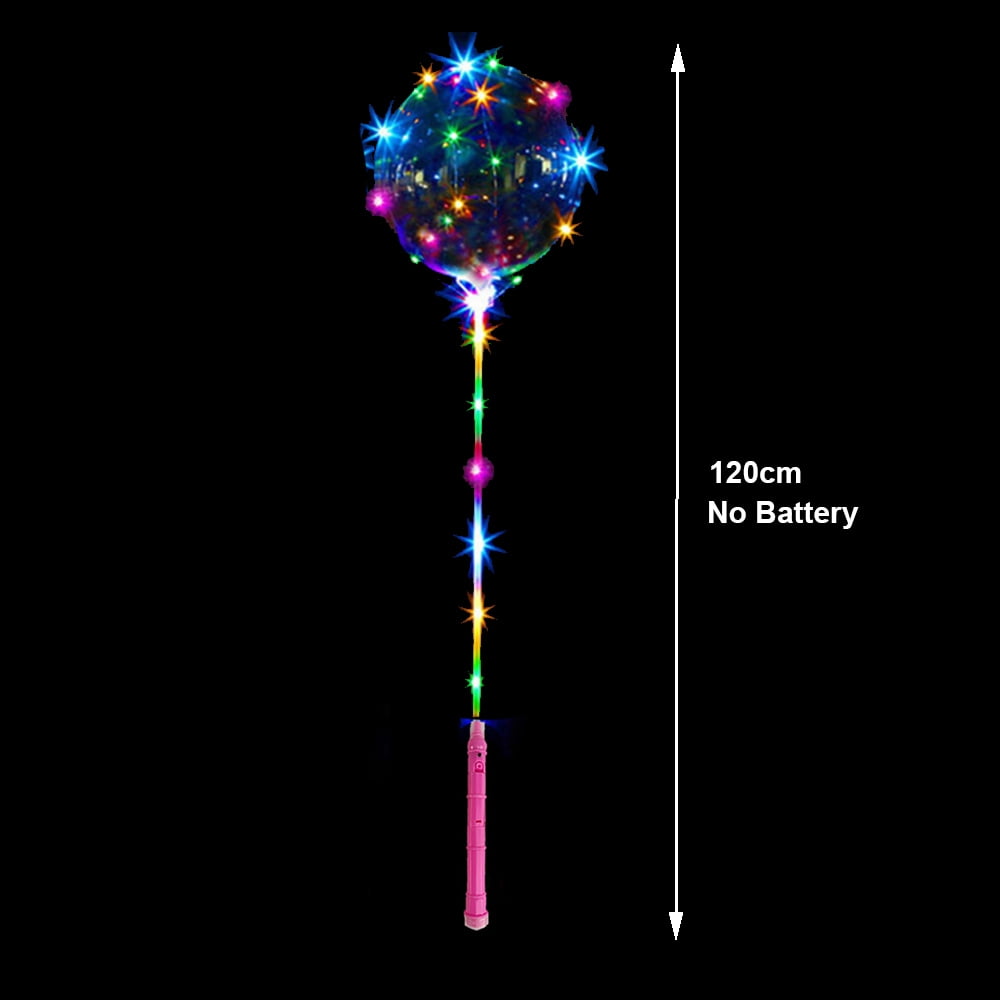 LED BoBo Balloon Kit 3 Levels Flashing Handle Bubble Balloon And Stick ...