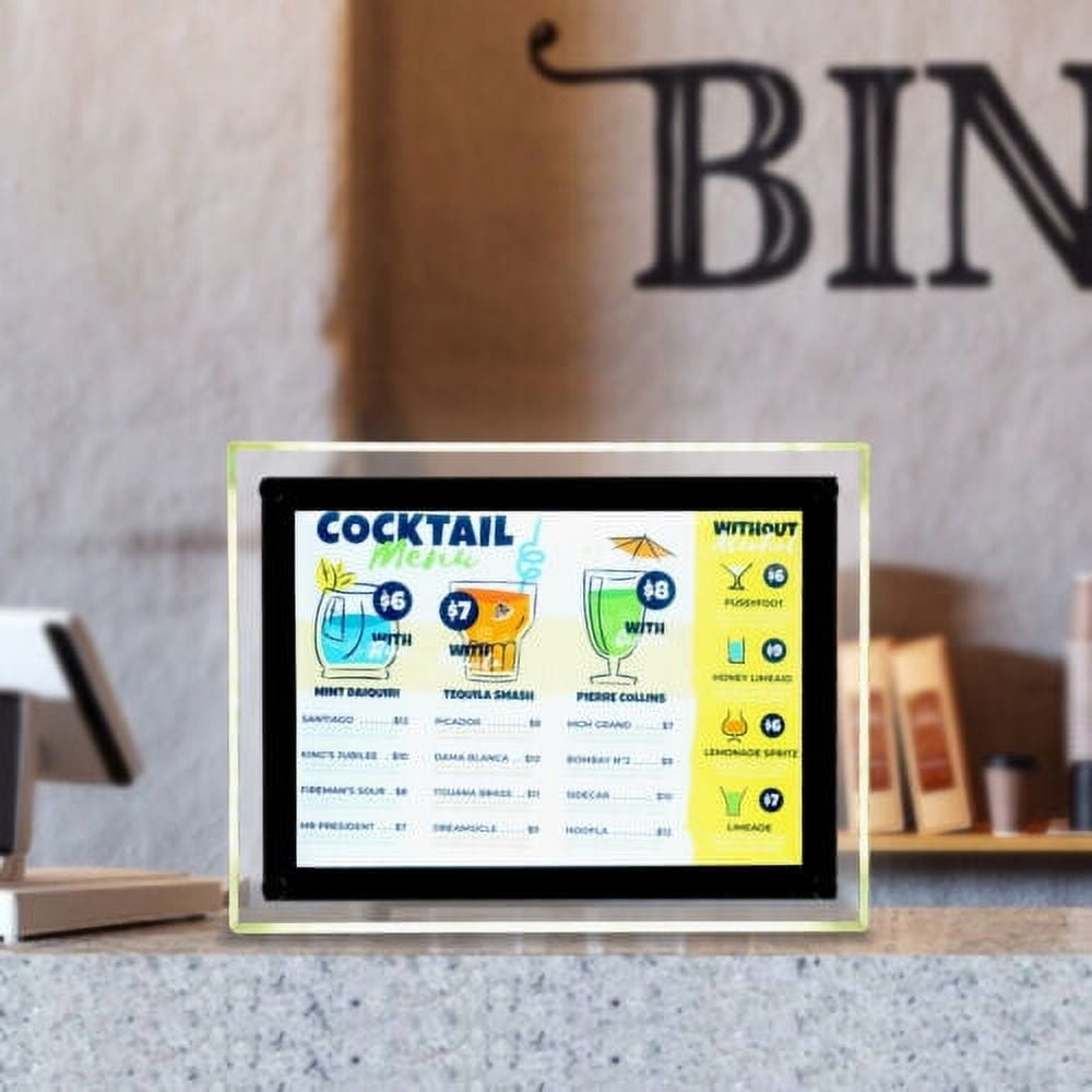 LED Box LED Backlit Poster Frame Large Size 14.8*11.4" Versatility ...