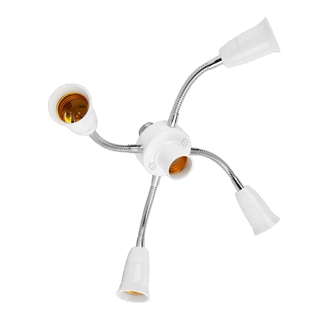 LED Bulb Holder 3 in 1/4 in 1/5 in 1/6 in 1 E27 Base Socket Splitter ...