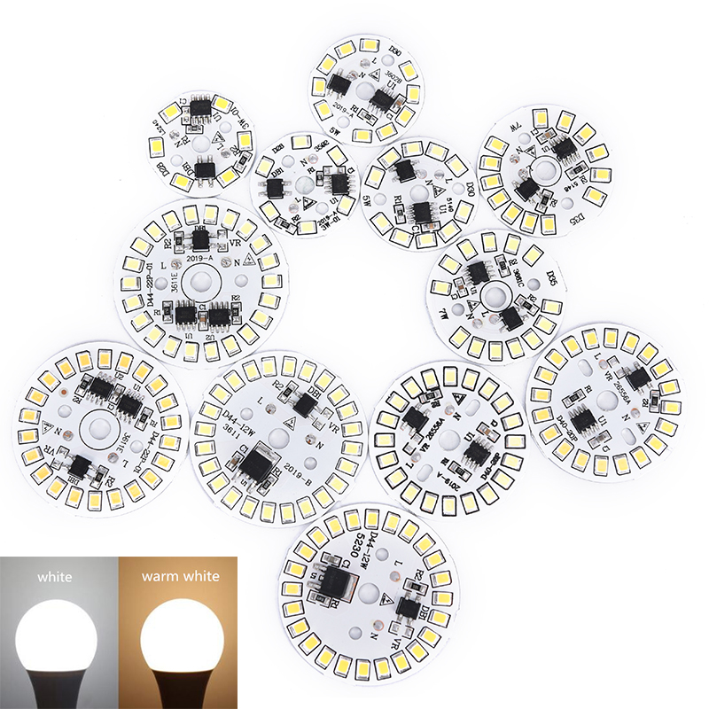 LED Bulb Patch Lamp SMD Plate Circular Module Light Source Plate For ...