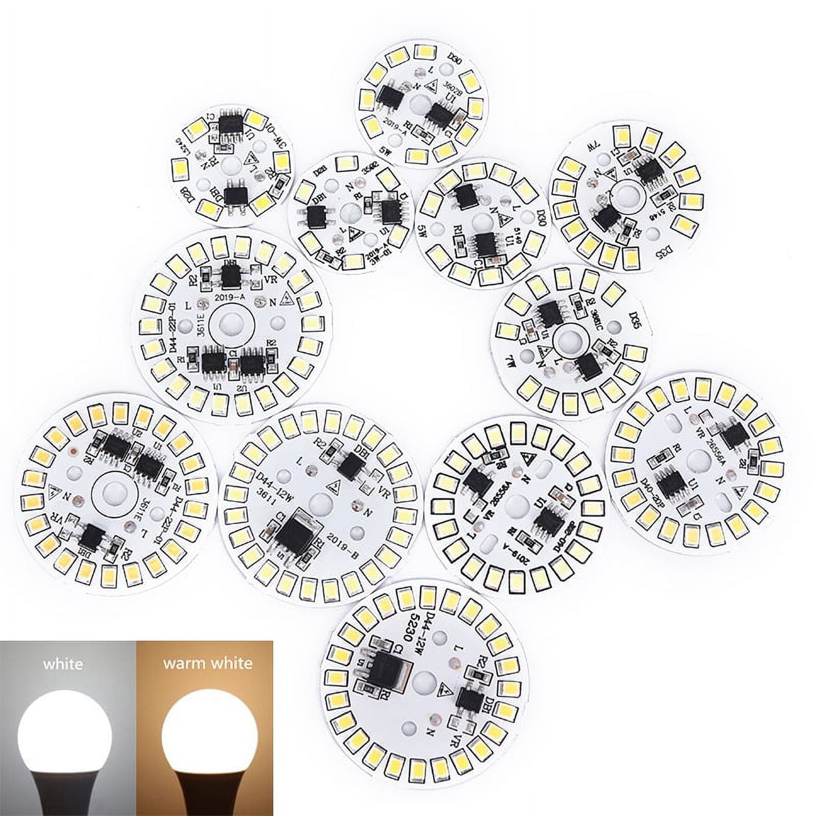 LED Bulb Patch Lamp SMD Plate Circular Module Light Source Plate For ...