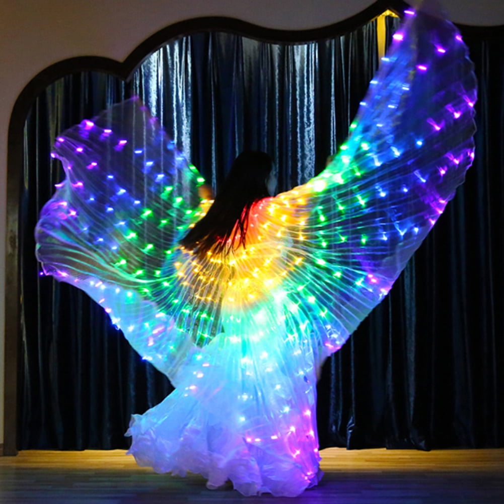 LED Butterfly Wings,LED Lights Belly Dance Isis Wings Carnival Rave ...
