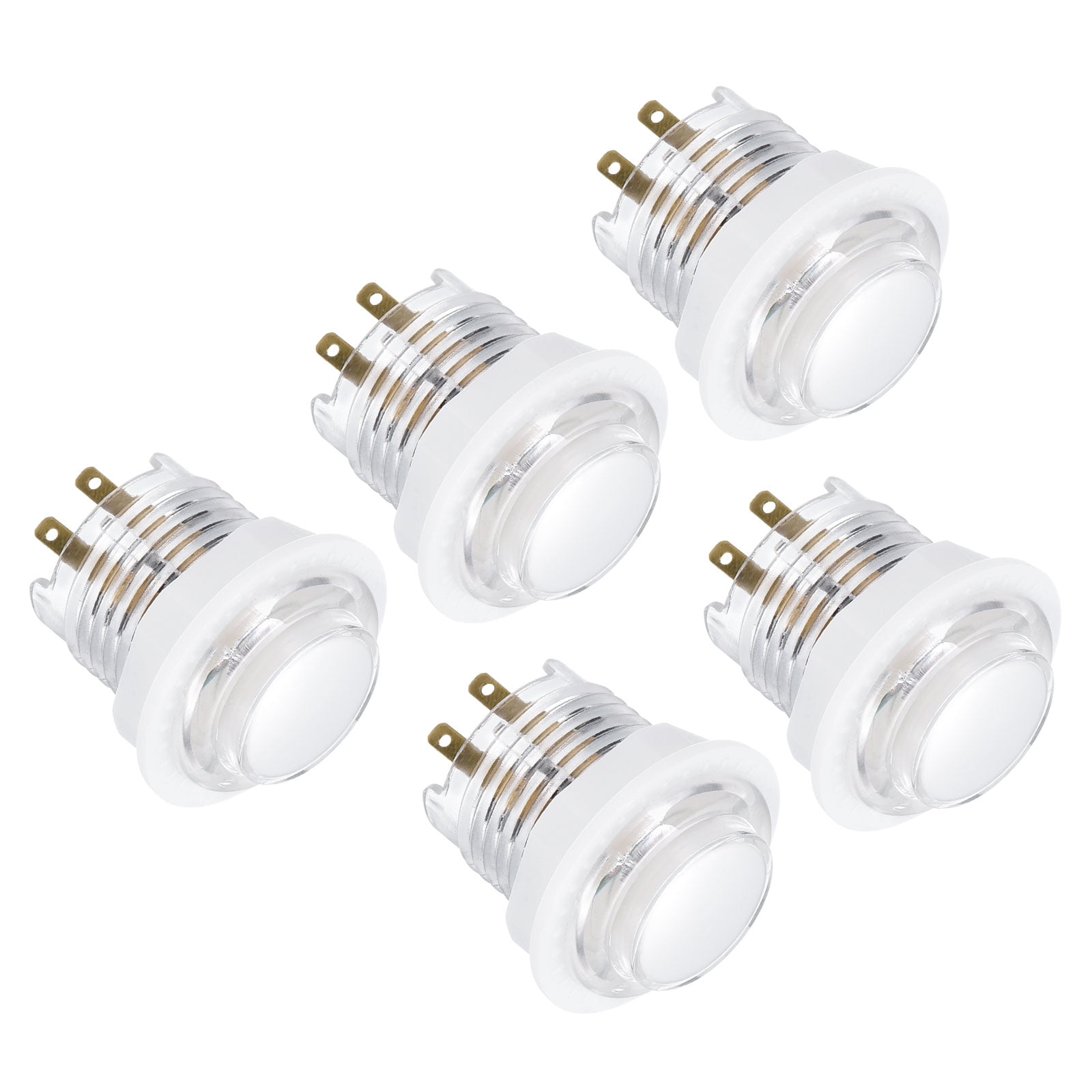 LED Button Illuminated Push Button 12V 24mm with Micro Switch Self ...