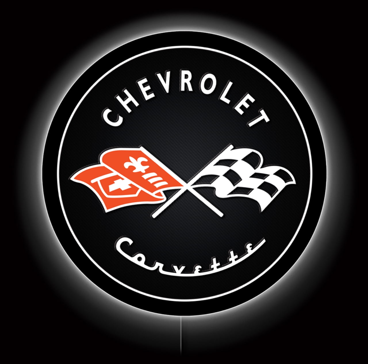 Corvette LED Signs - Acrylic Backlit - 23 Round & 18 x 23 Rectangle ...