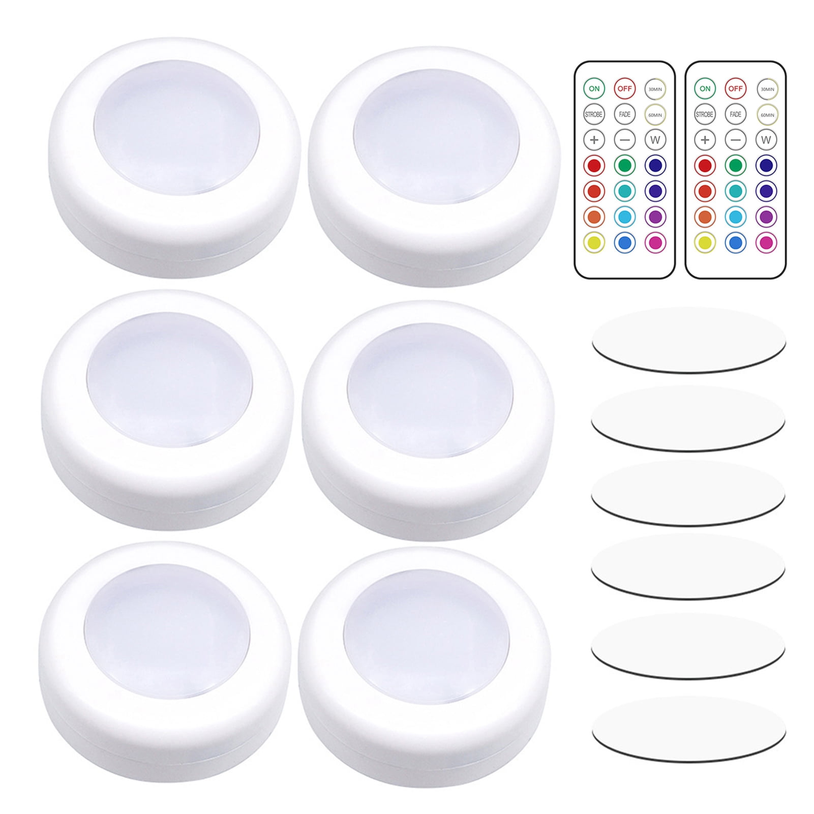 LED Cabinet Lamp RGB Color Dimmable Kitchen Counter Remote Control ...