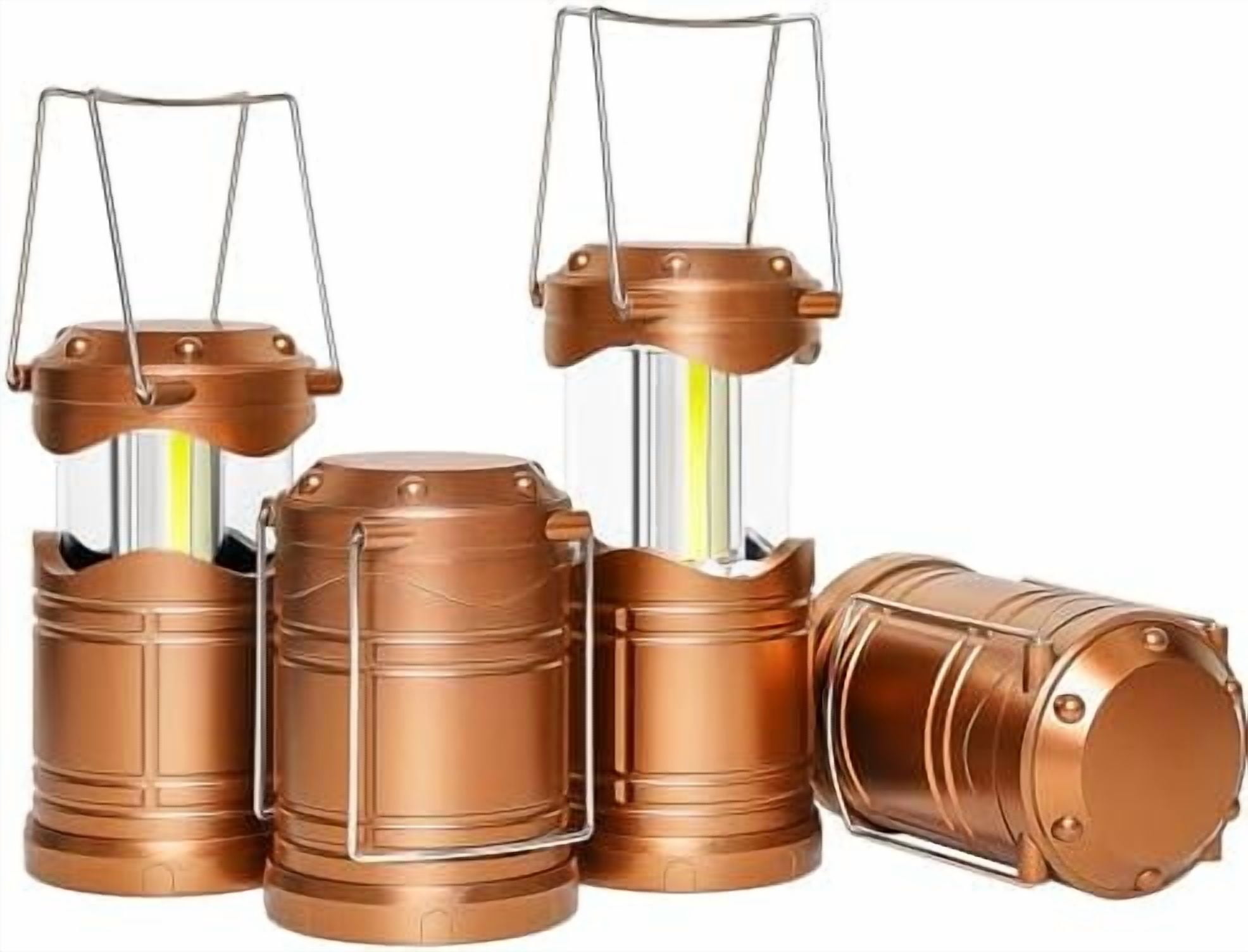 LED Camping Lantern, 4 Pack Battery Powered Flashlight for Power ...