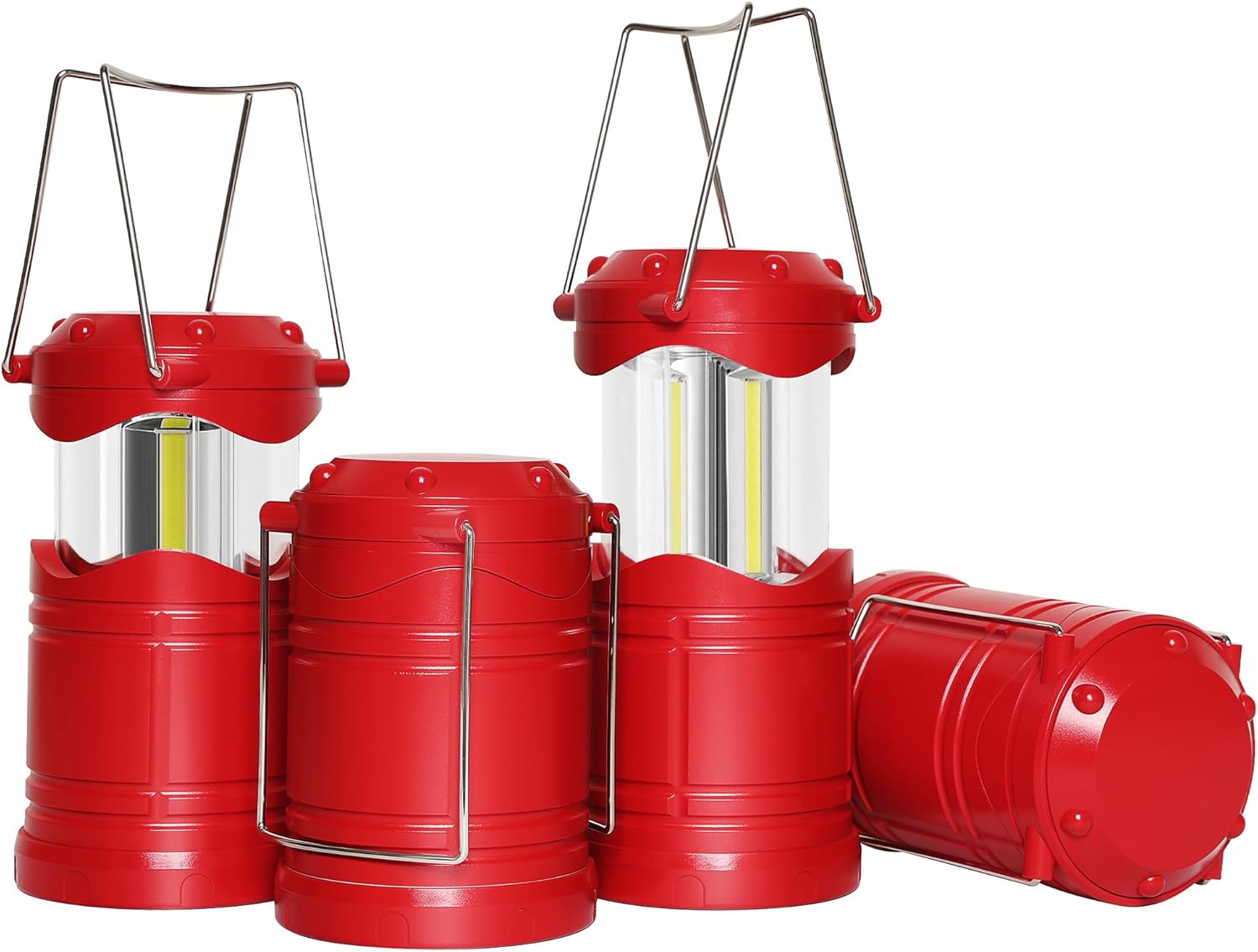 LED Camping Lantern, 4 Pack Battery Powered Flashlight for Power ...