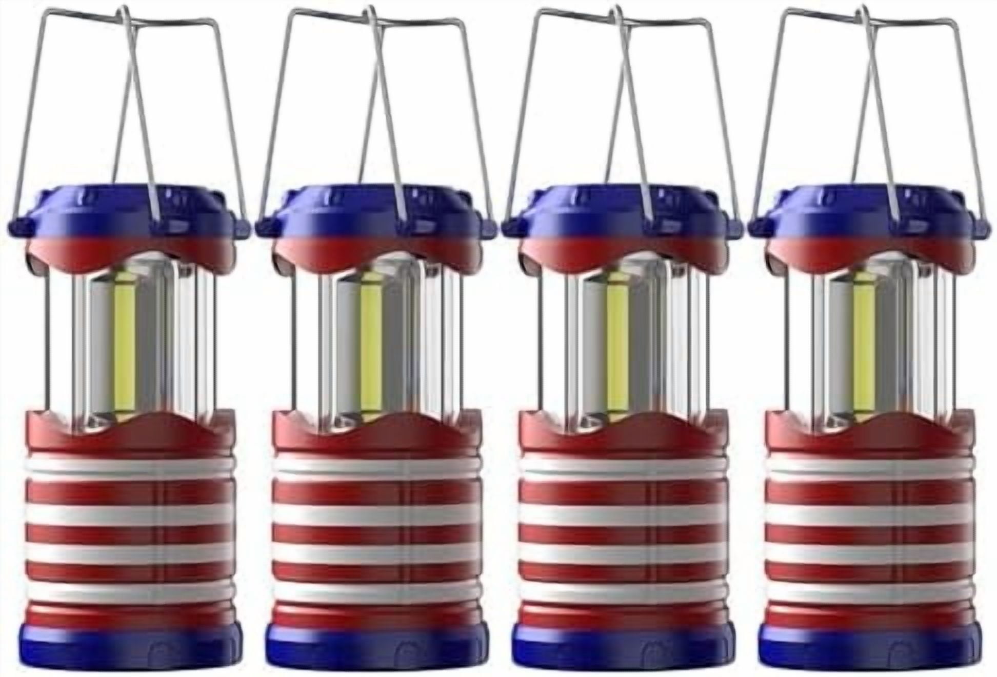 LED Camping Lantern, 4 Pack Battery Powered Flashlight for Power ...