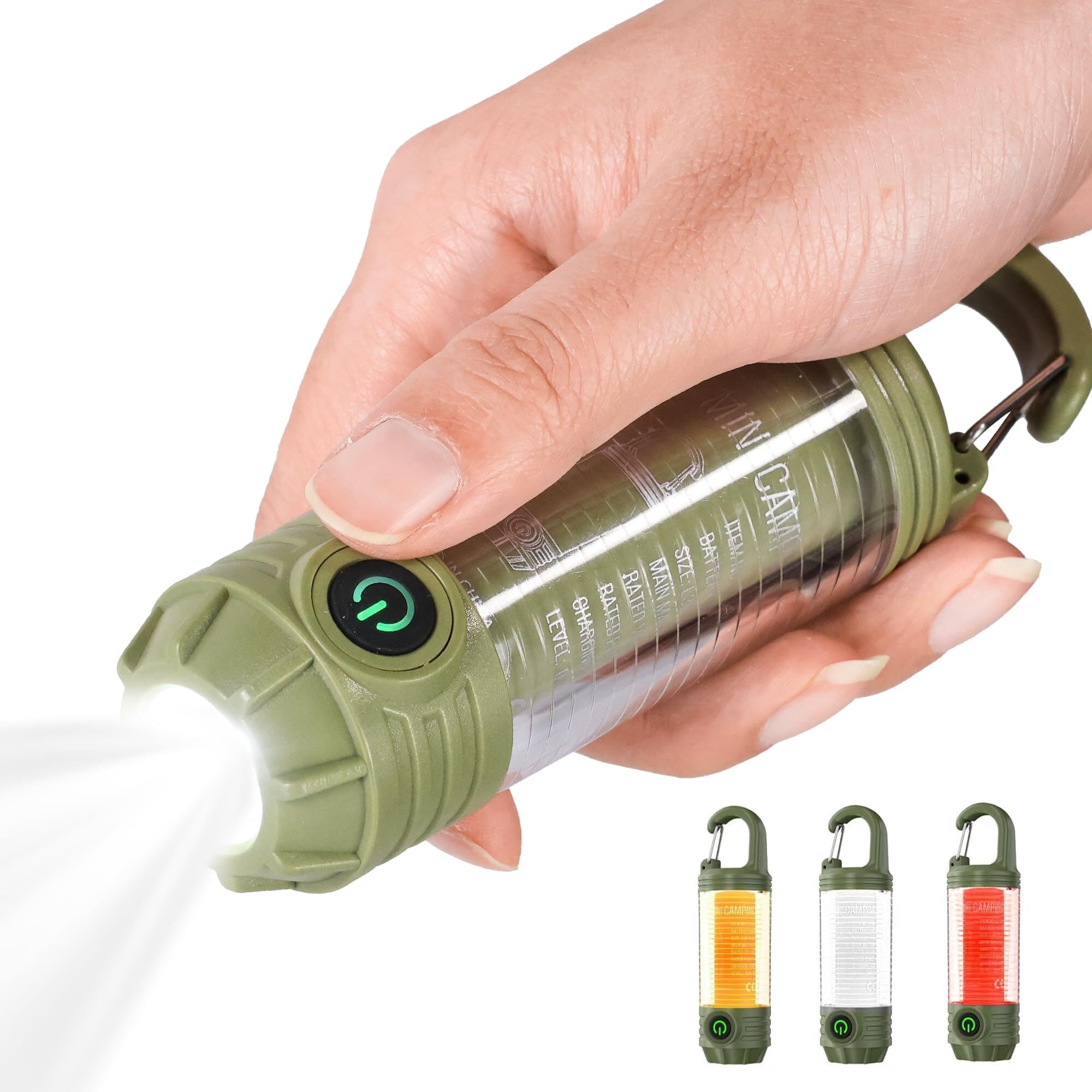 LED Camping Lantern Flashlight Rechargeable, Bright Portable Camp Light ...