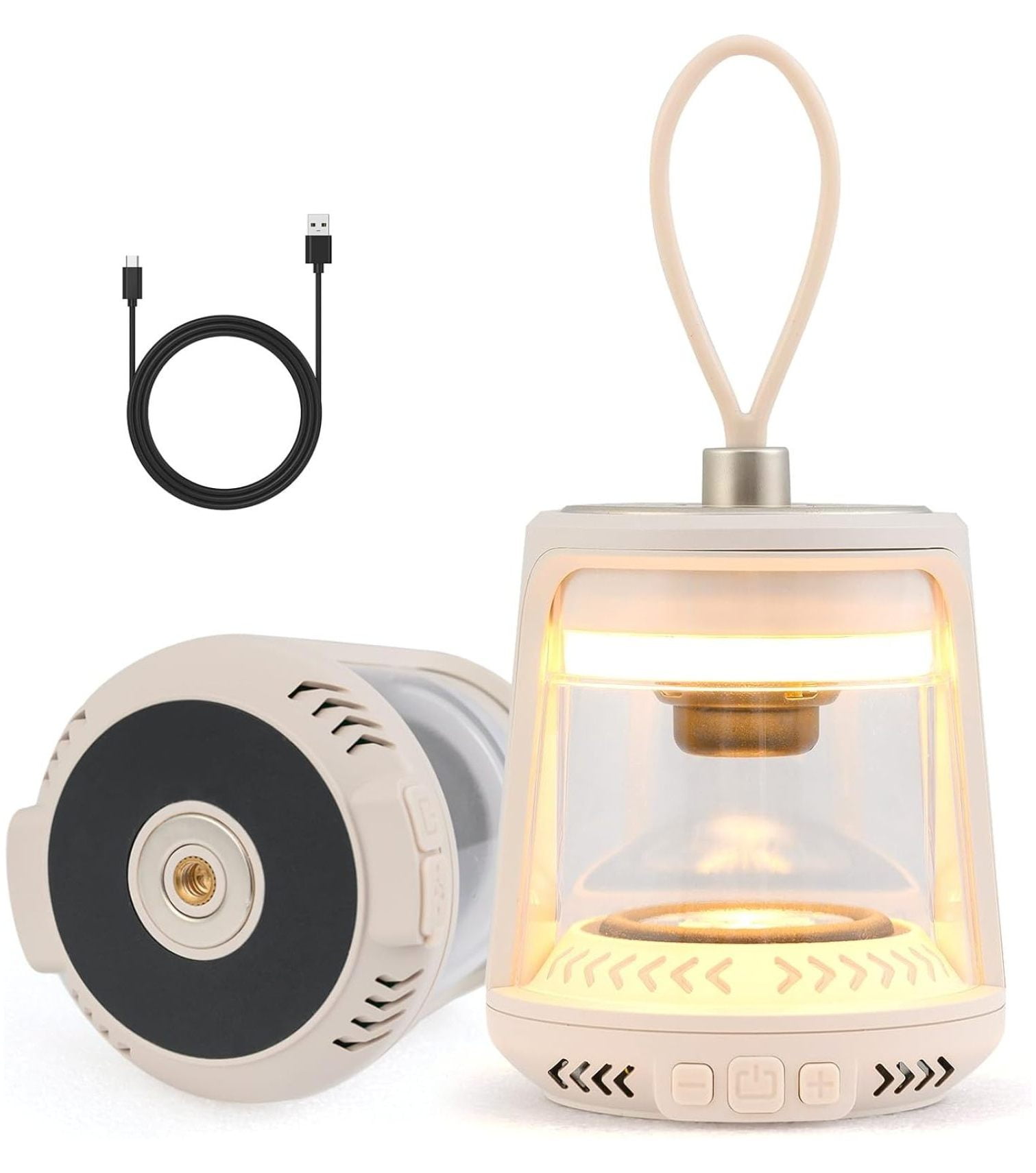 LED Camping Lantern, Outdoor Bluetooth Speaker with 3 Light Color ...