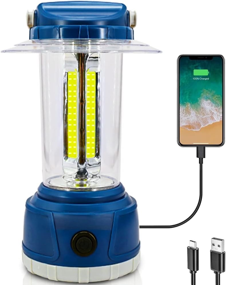 LED Camping Lantern Rechargeable, Bright 5000 Lumen, 5 Modes, 6000 mAh ...