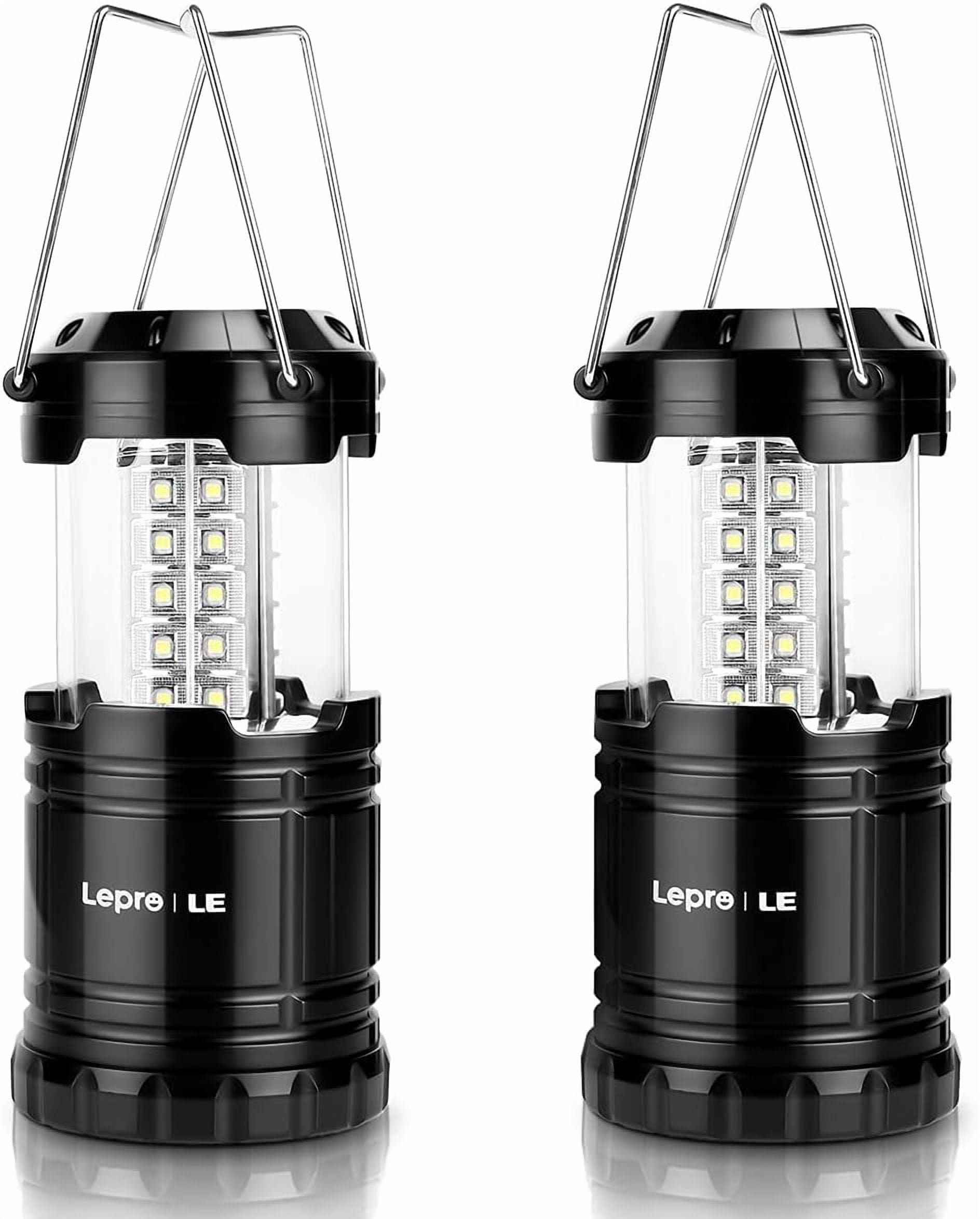 LED Camping Lanterns Battery Powered, Collapsible, IPX4 Water Resistant ...