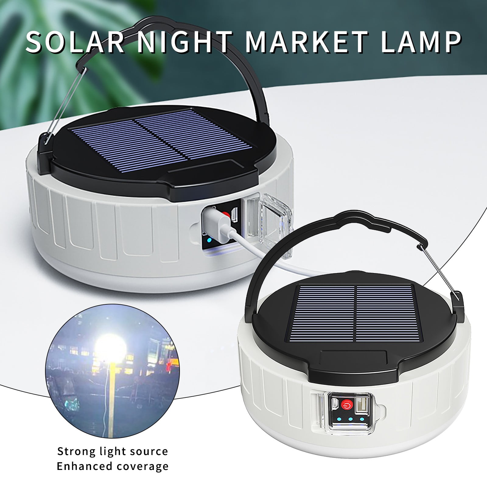 LED Camping Rechargeable With Remote Portable Solar Light Bulb ...