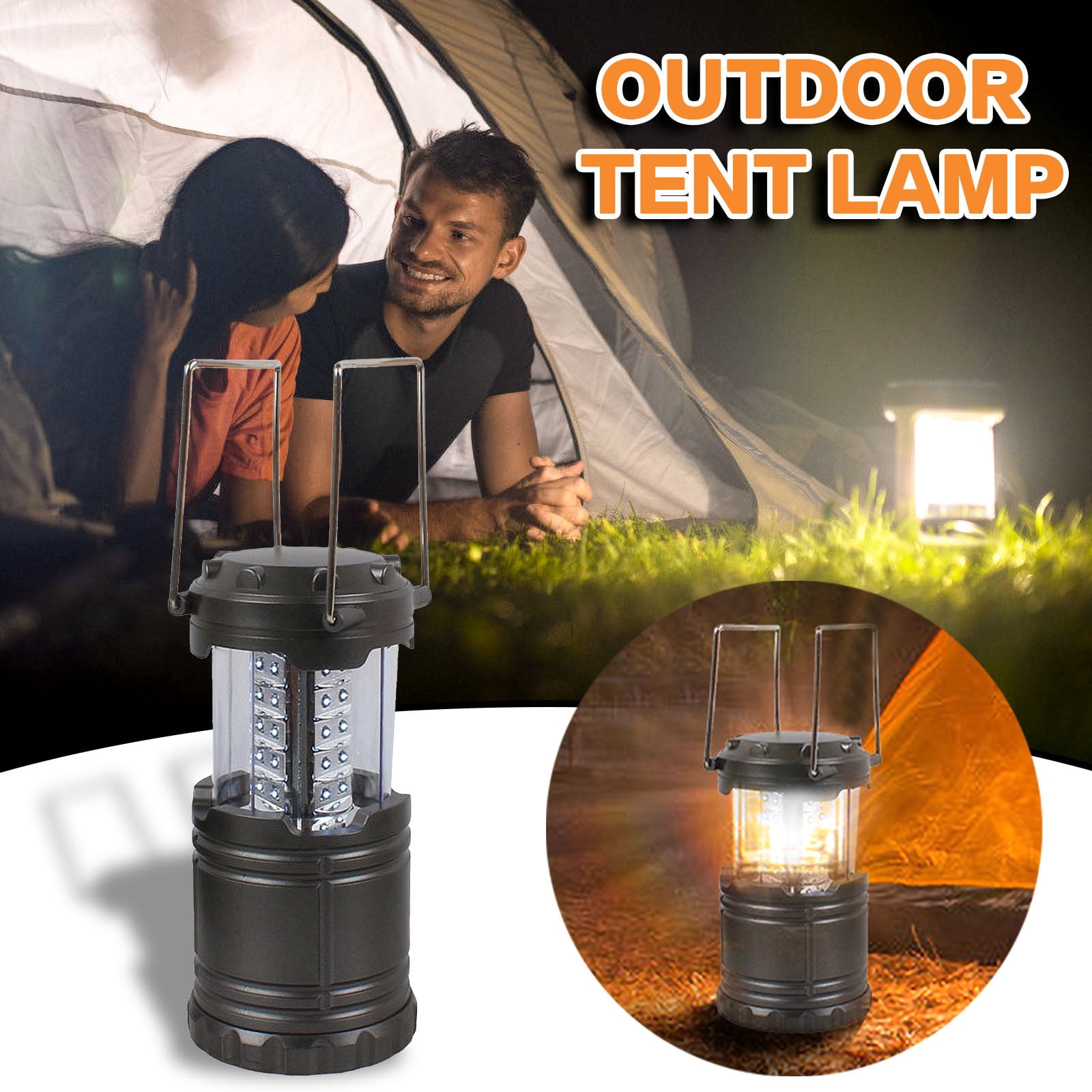 LED Camping Tent, Portable Climbing Shelter, Quick-Setup Frame ...