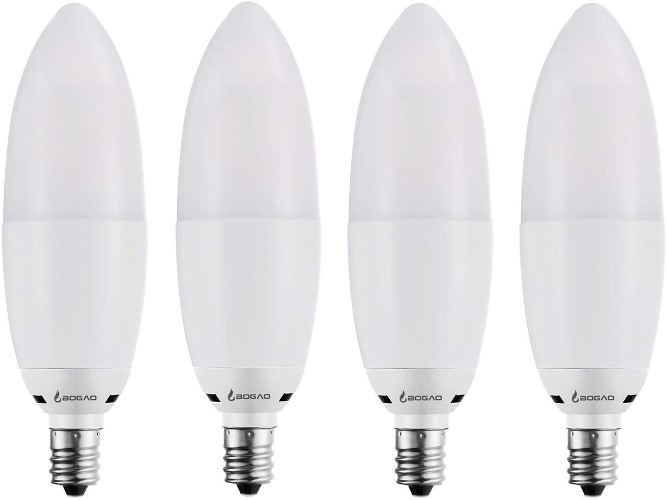 LED Candelabra Bulb, 12W 6000K LED Candle Bulbs, 85-100W Equivt, E12 ...