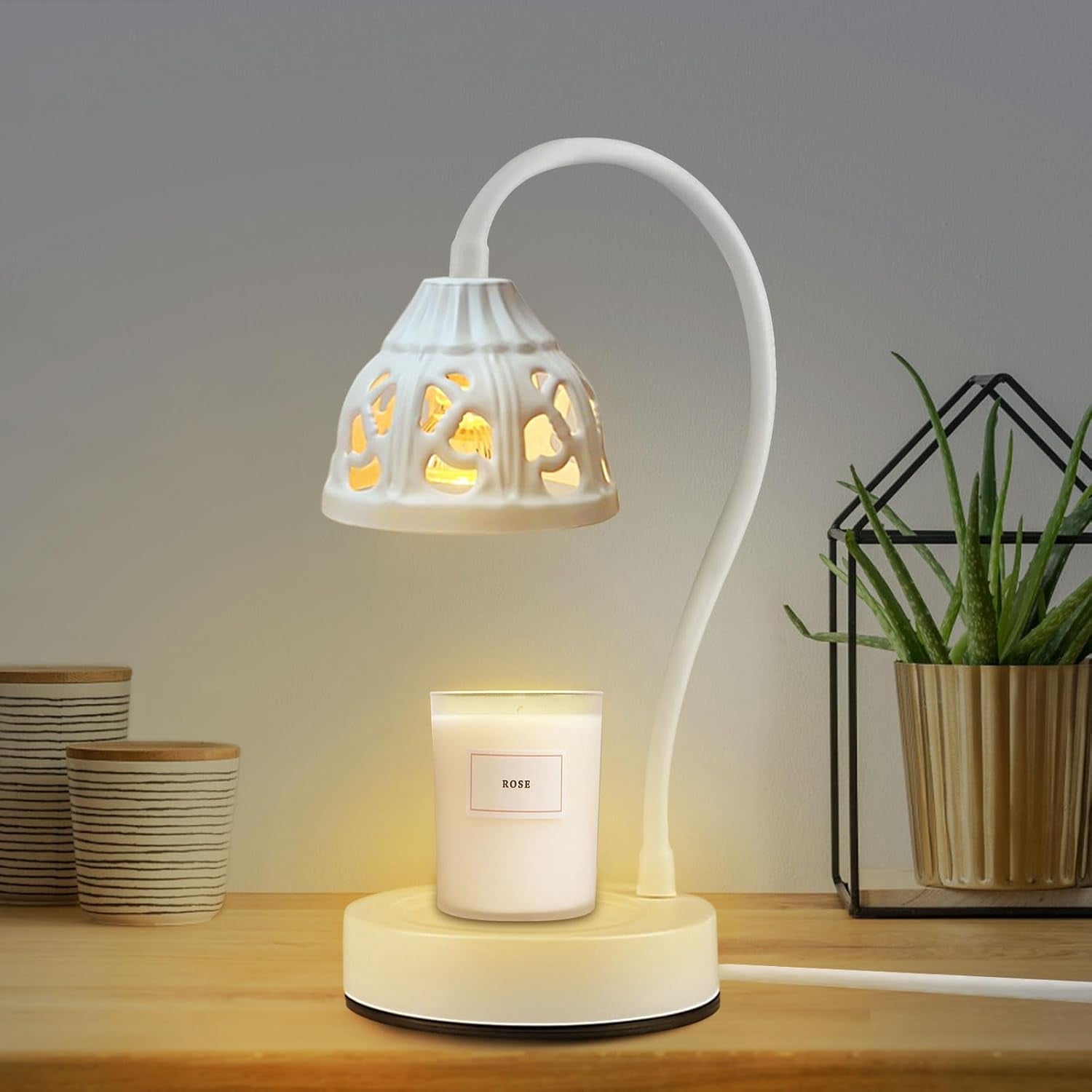 LED Candle Warmer Lamp,Wax Melt Warmer for Home and Bedroom Decor ...