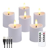 LED Candles, Flickering Flameless Candles, White - Walmart.com