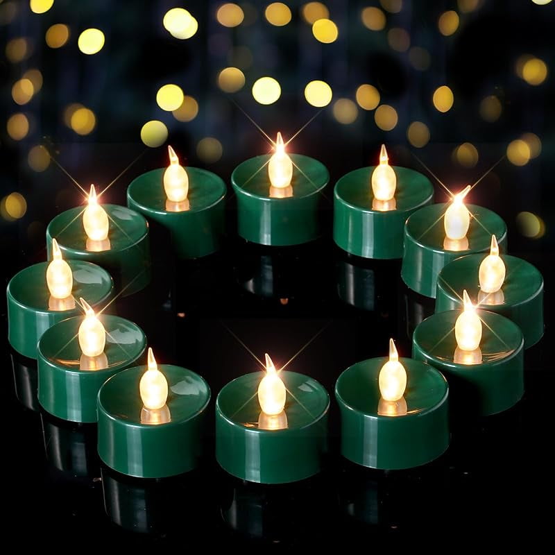 LED Candles, Tea Lights Candles Battery Operated Bulk, 24-Pack Long ...
