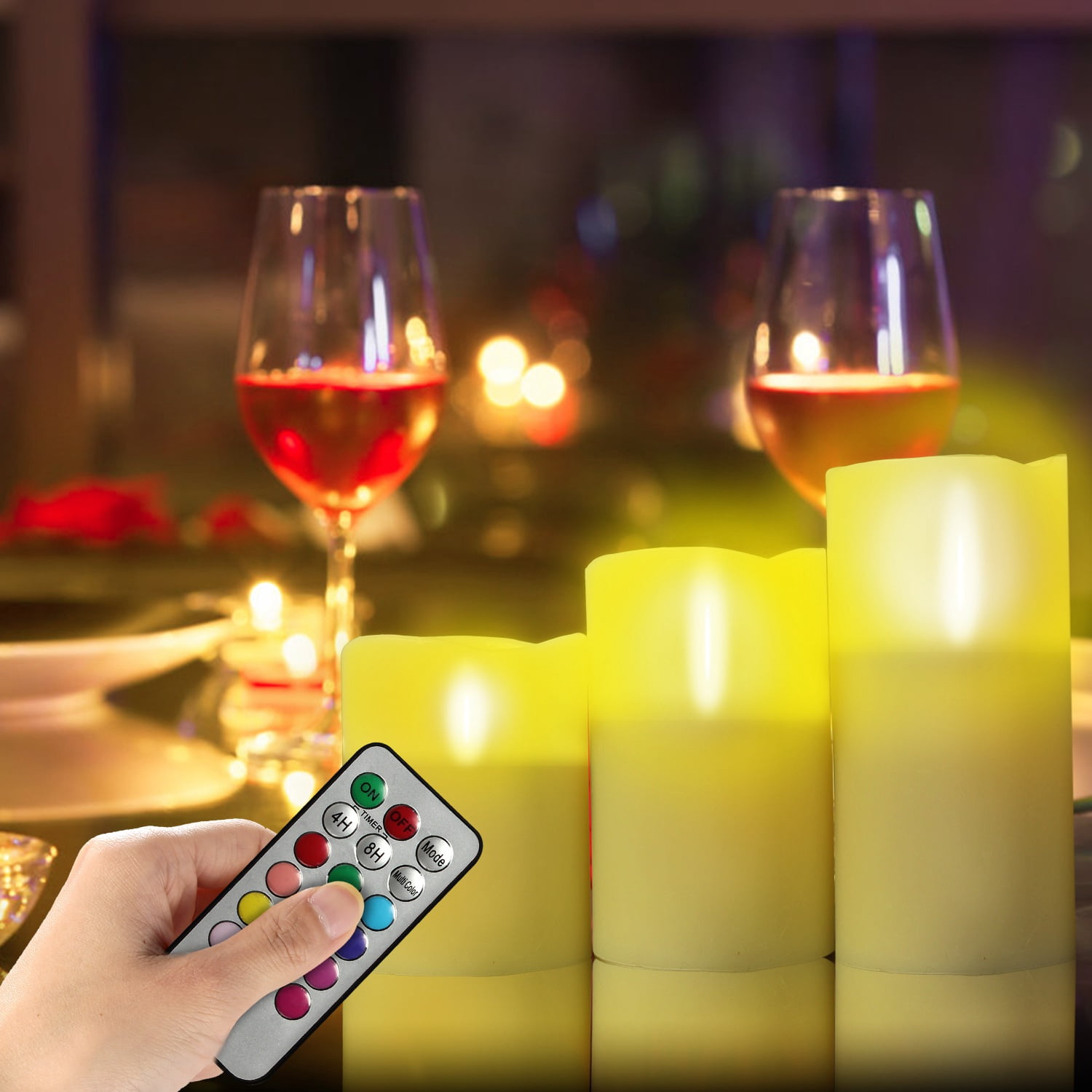 LED Candles with Remote Timers, iMounTEK 3-Pack Flameless ...