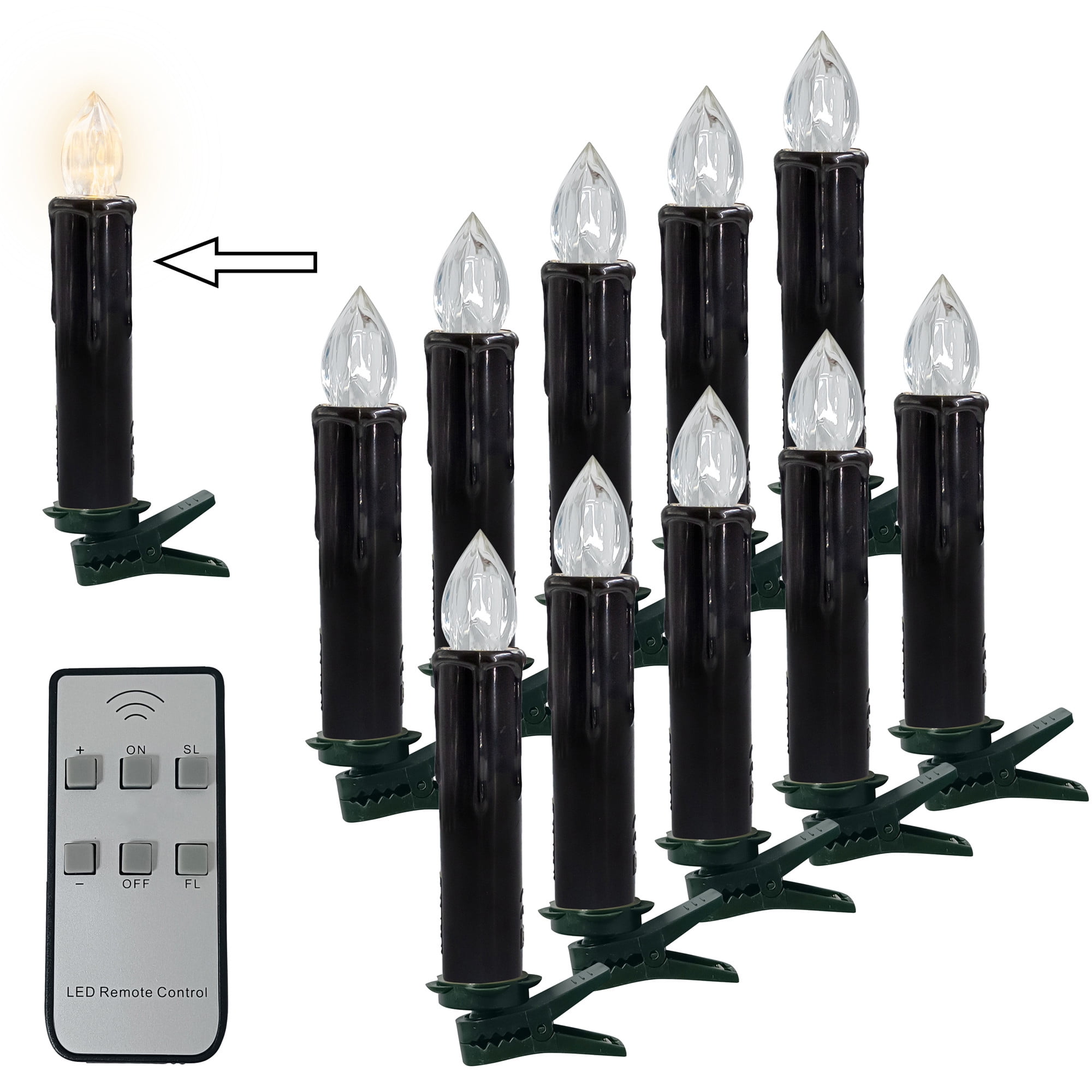 LED Candlesticks Short Taper Candle, 4inches Battery Operated ...