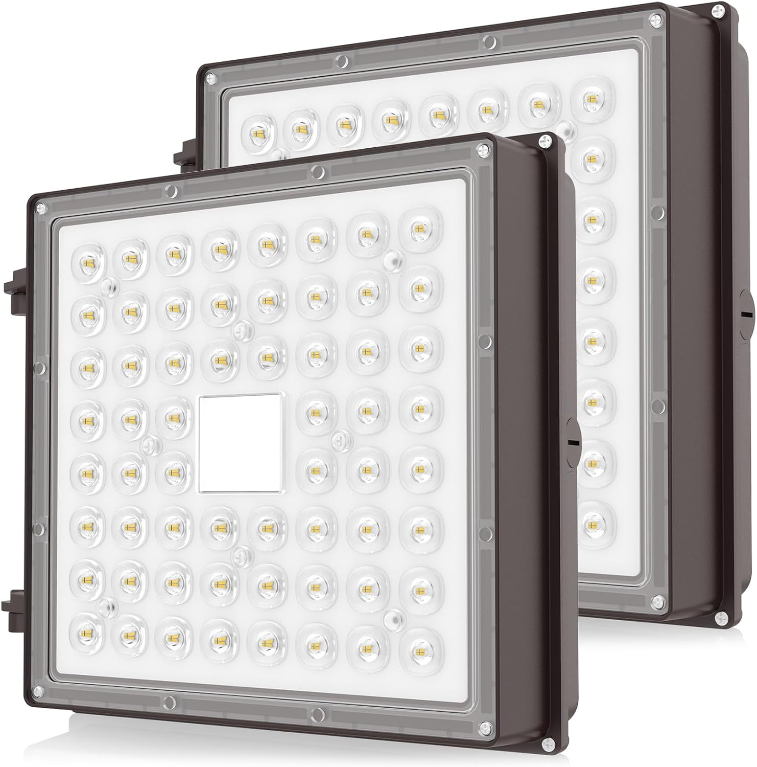 LED Canopy Light 100W 2Packs,15000LM Canopy LED Lights Outdoor,10.4"x10 ...