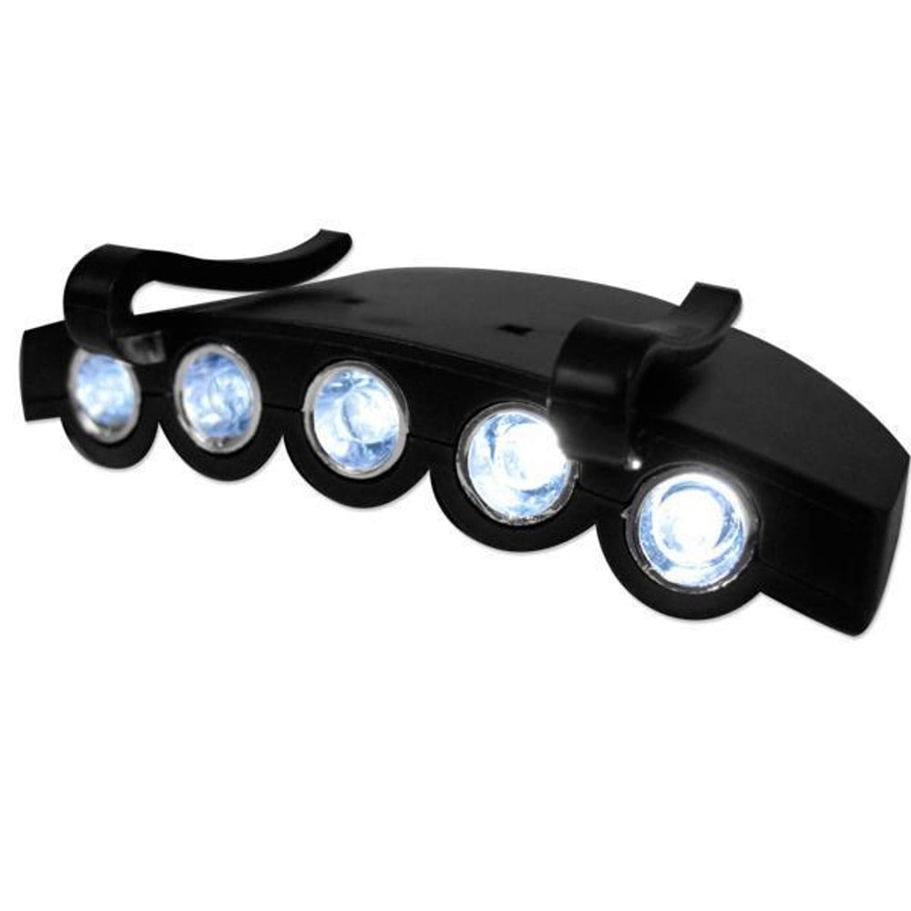 LED Cap Clip Flashlight with White LEDs - Walmart.com
