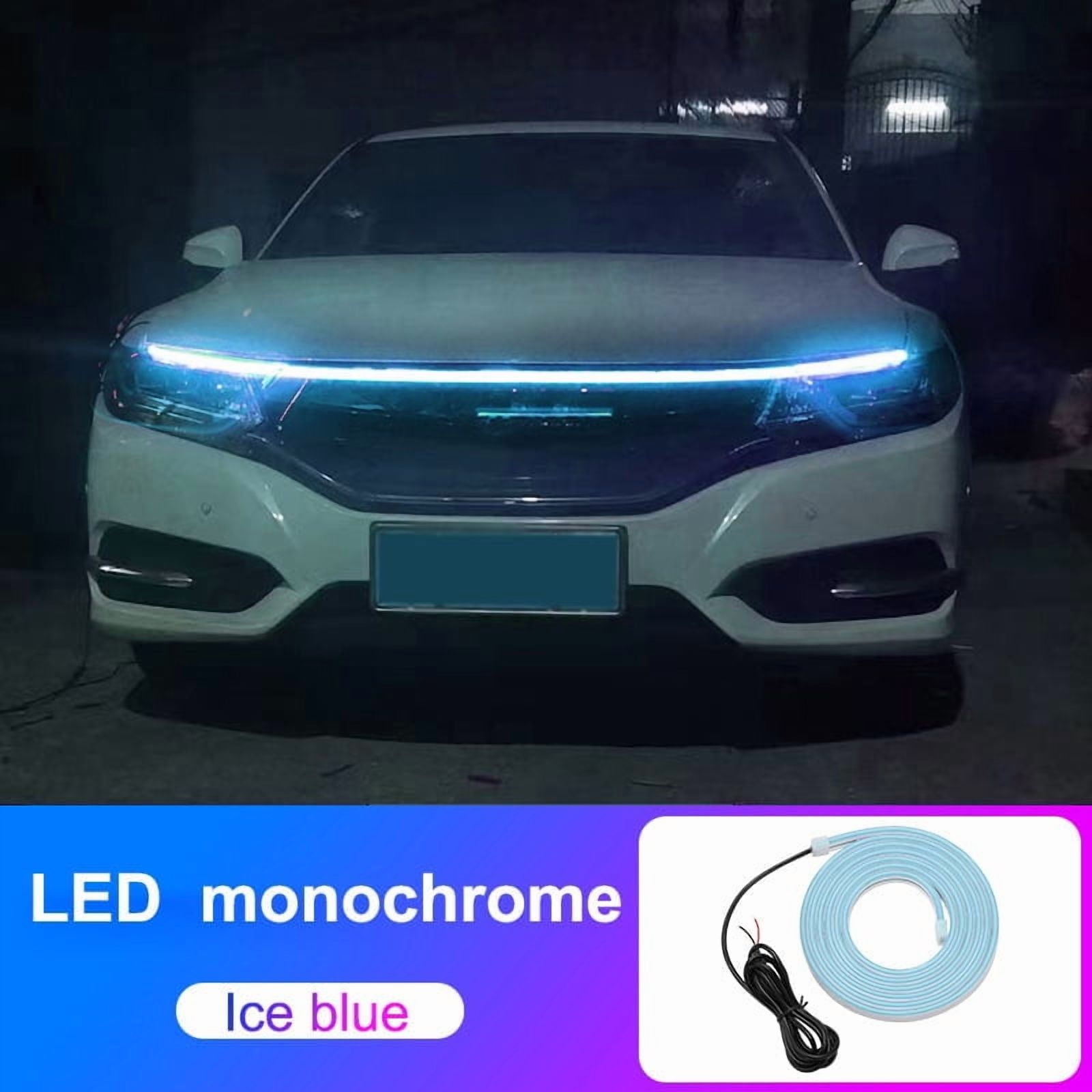 LED Car Hood Light Strip, Automotive Engine Bay Illumination Kit, Peel ...